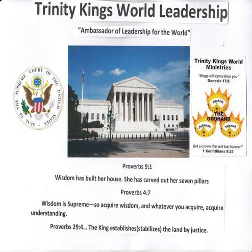 Trinity Kings World Leadership: "Ambassador of Leadership" for United ...