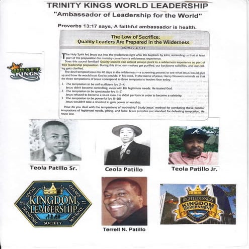 Trinity Kings World Leadership: The Law of Sacrifice: Quality Leaders ...