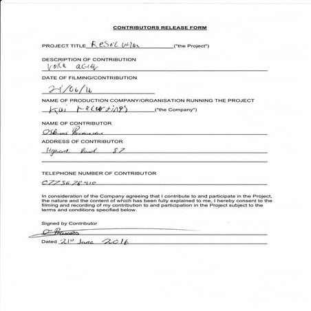 contributor form | PDF