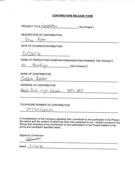 Adult contributor-agreement | PDF