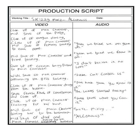 Production Script | PDF