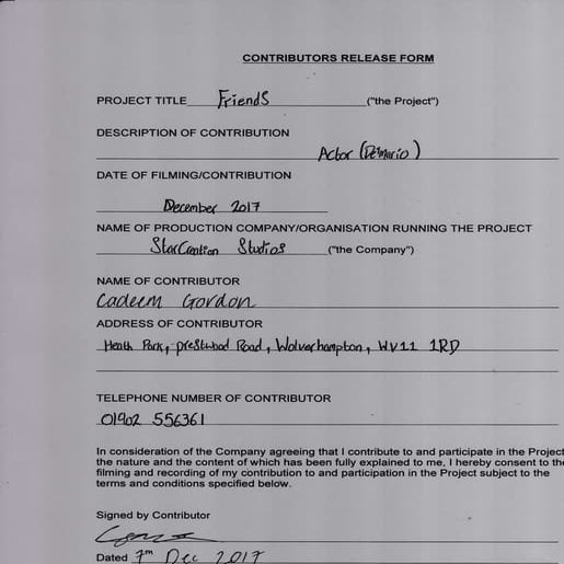 Contributors Release Form | PDF