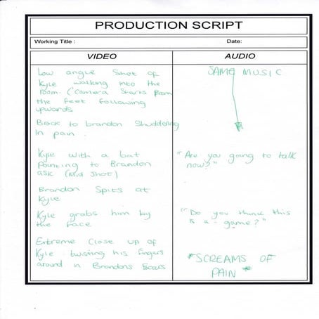 Production Script | PDF