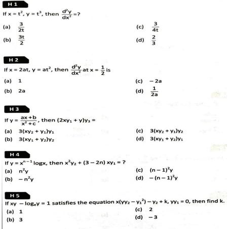 Calculas Multiple Questions and answers | PDF