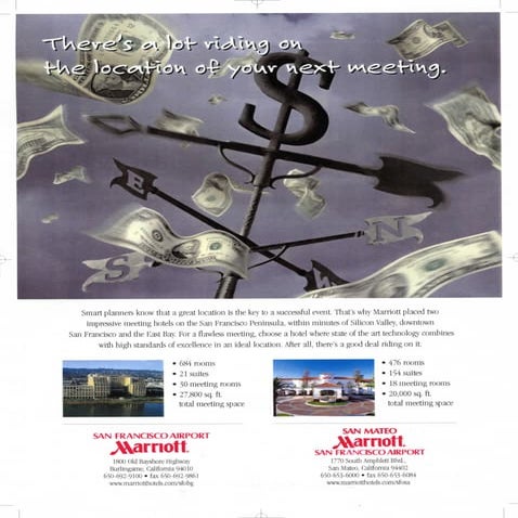 San Francisco Airport Marriott Hotels - Group Meetings Ad | PDF