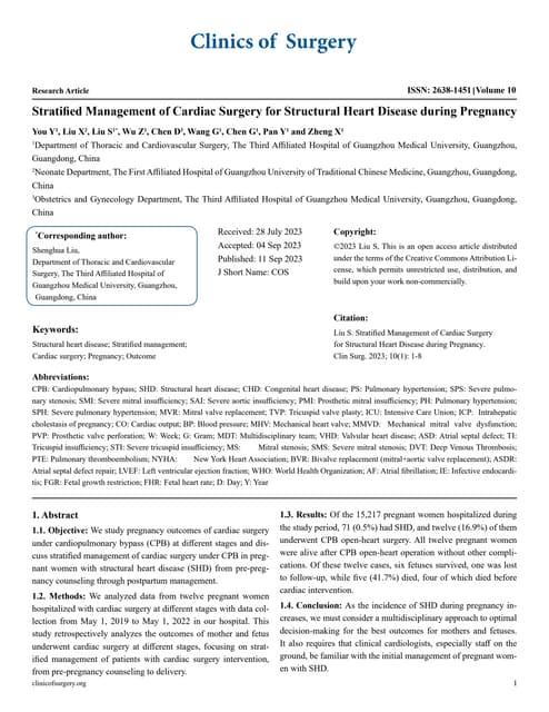 Risk stratification for cardiac events in pregnant women with valvular ...