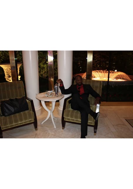 William Lefear sitting courtside at the Dallas Mavericks Basketball ...