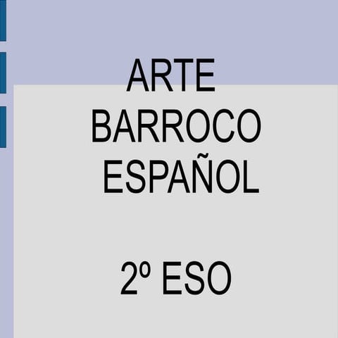 Imágenes arte barroco español | ODP