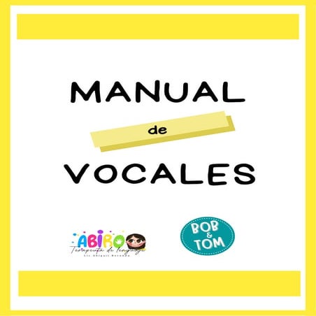 Articulacion de vocales por medio de tarjetas | PDF