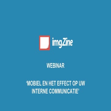 imgzine webinar zorg | PPT