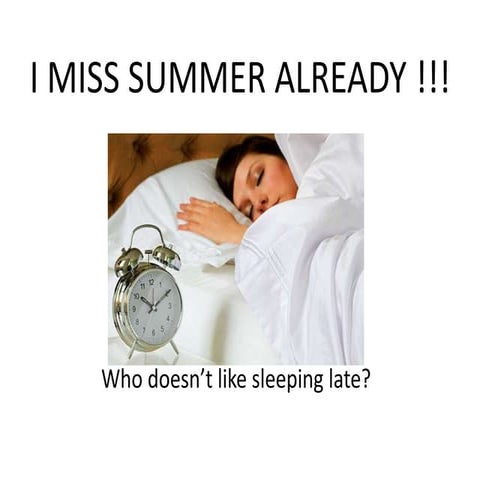 I miss summer already !!! | PPTX | Cruises | Travel Type