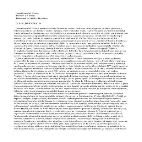 Imitatia lui Cristos | PDF