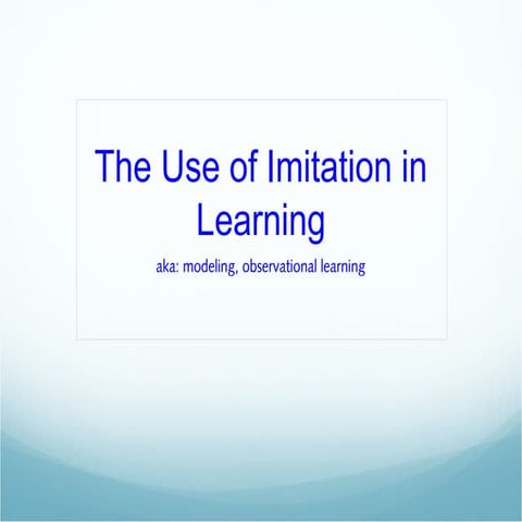 Imitation1 | PPT