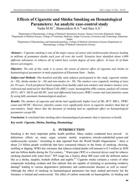 Effects of vaping e-cigarettes on arterial health | PPT