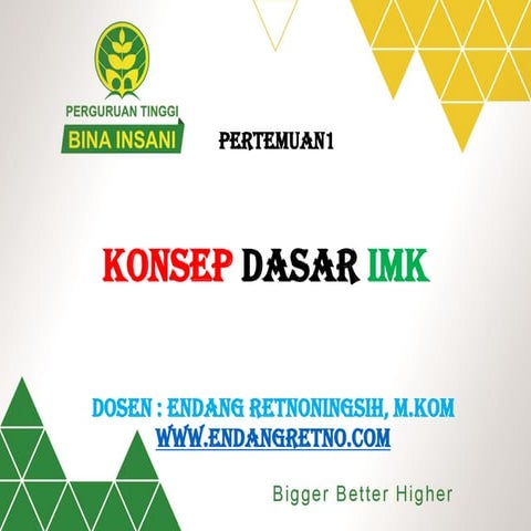 Pertemuan 1 Konsep Dasar IMK | PDF