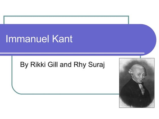 Emmanuel Kant Ethics | PPTX | Buddhism | Religion & Spirituality