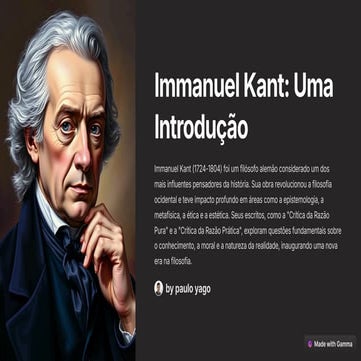 Immanuel kant | PPTX