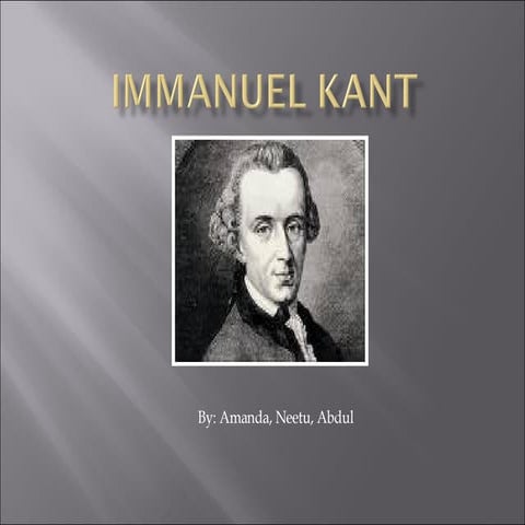 Immanuel Kant | PPT