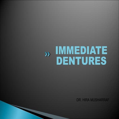 Immediate dentures | PPT