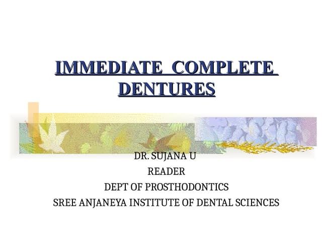 Introduction to Complete Denture.pptx