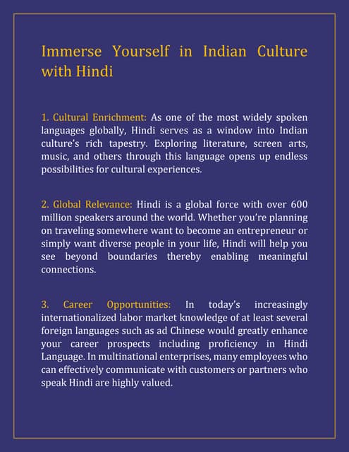 Discover India's Rich Heritage: Learn Hindi with Us! | PDF
