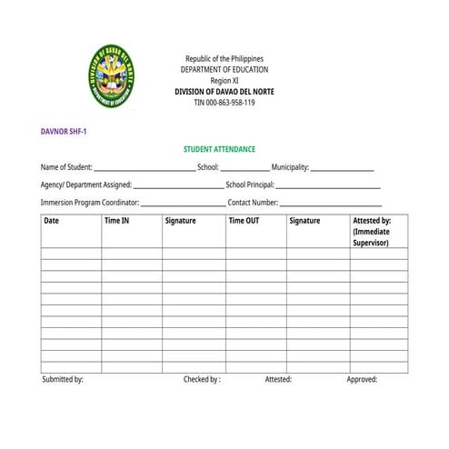 Immersion-Forms-2023.docx for work immersion | DOCX