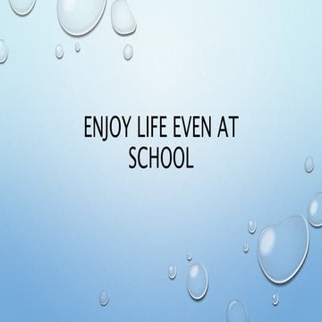 School and Life | PDF