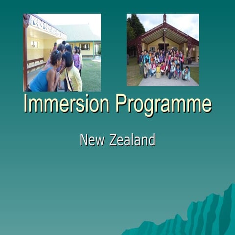 Immersion Programme[1] | PPT
