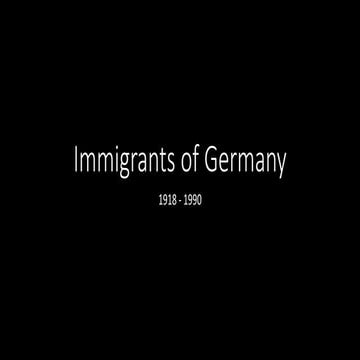 Migration in Germany | PPTX