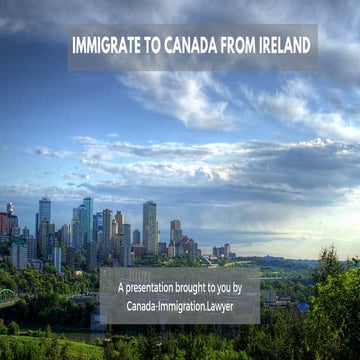 Immigrate to Canada from Ireland | PPT