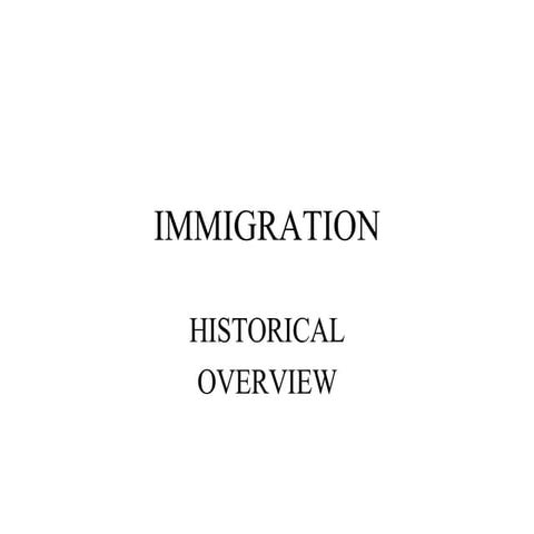 Immigration | PPT