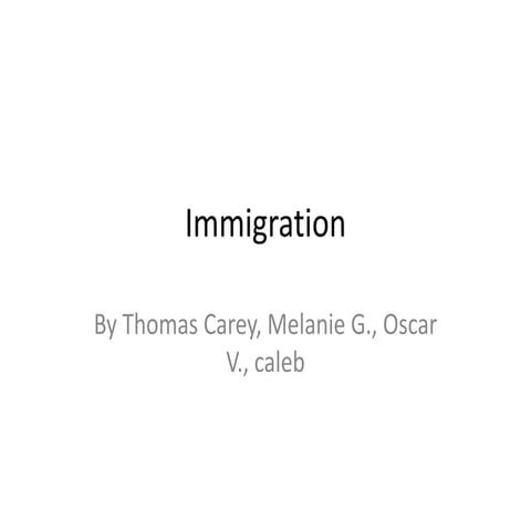 Hispanic immigration | PPT