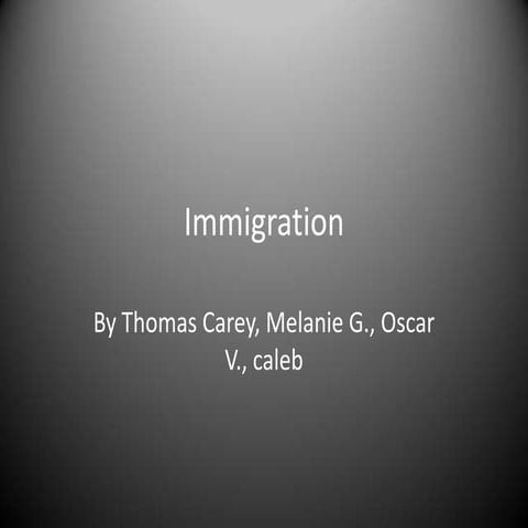 Immigration | PPTX