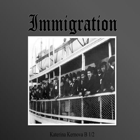 Immigration 1865-1914 | PPT