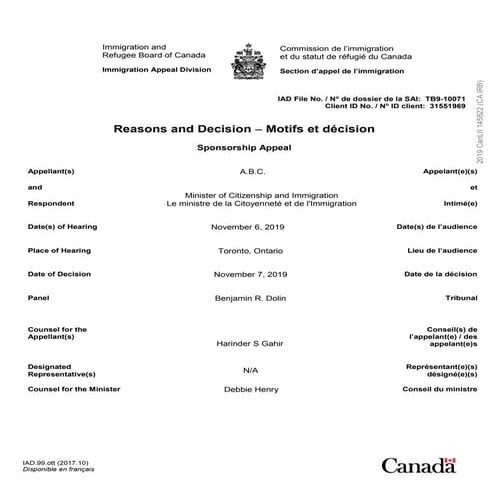 Immigration appeal | Law Office Brampton | PDF