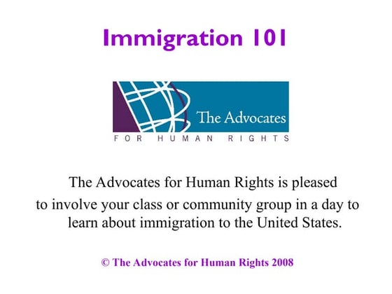 Immigration Powerpoint | PPT