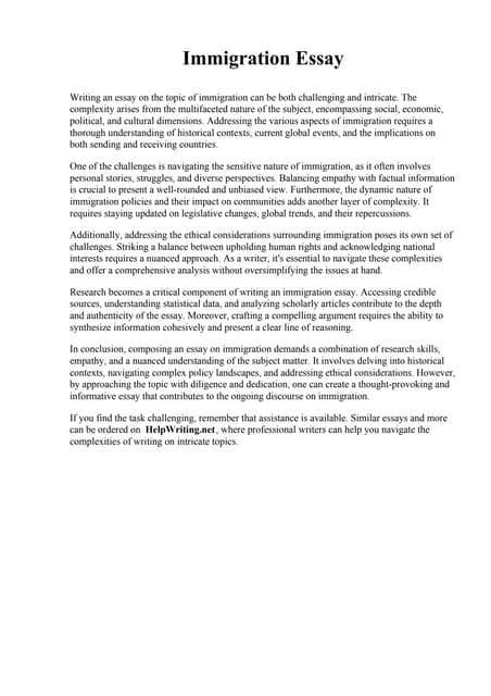 Argumentative Essay On Illegal Immigration.pdf