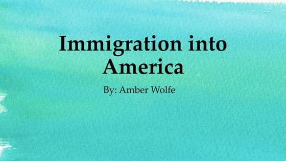 Immigration in americas poster | PDF
