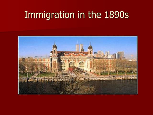 Unit 1 powerpoint #4 (the gilded age immigration) | PDF