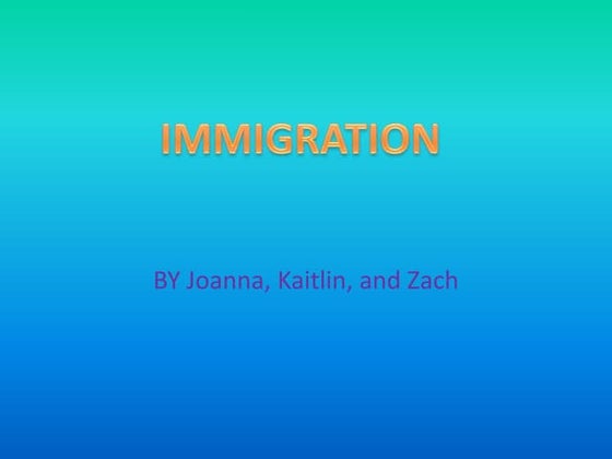 Immigration Powerpoint | PPT
