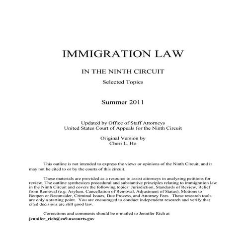 How to file an immigration petition for review 21 pages | PDF
