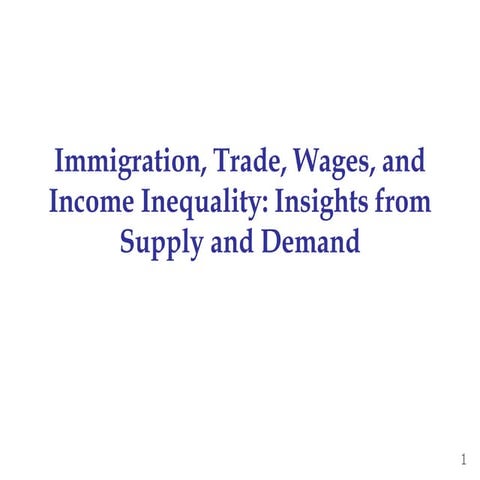 Immigration Inequality Supply and Demand | PDF | Business | Business ...