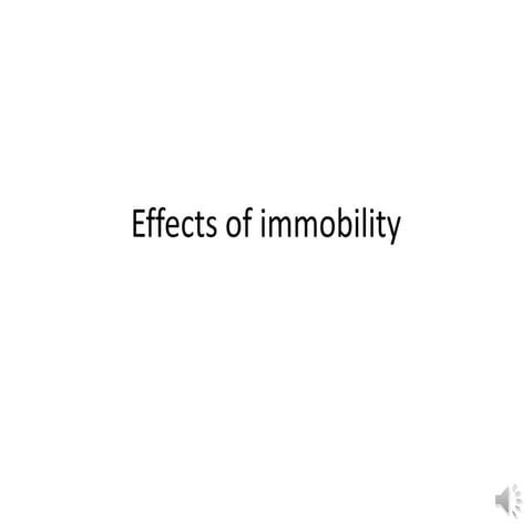 Immobility | PPTX