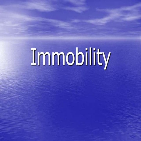 Immobility.ppt for nurses to care their patients | PPT