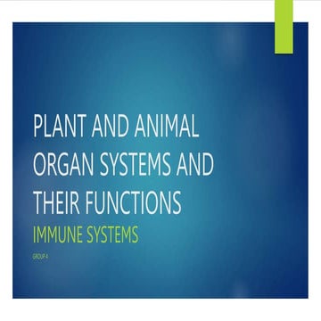 STEM 12 Biology 2: Plant and Animal Immune System | PPTX