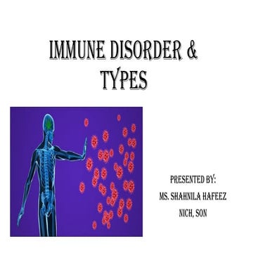 Immune Disorder for generic bsn students | PPTX