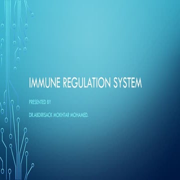 immune regulation system in human body . pptx | PPT