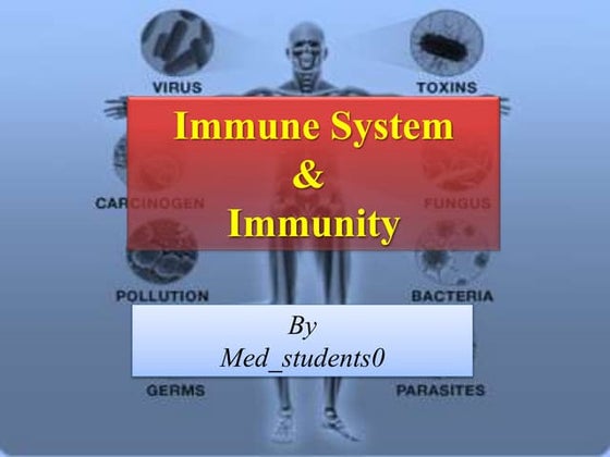 Immune system powerpoint | PPTX | Infectious Diseases | Diseases and Conditions
