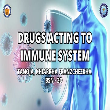 PHARMACOLOGY DRUGS ACTING TO IMMUNE SYSTEM | PDF