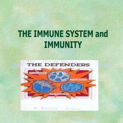 Immune system and immunity | PPT